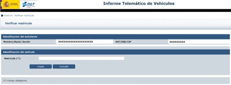 Informe de Vehículo Gratuito de la DGT | ITV